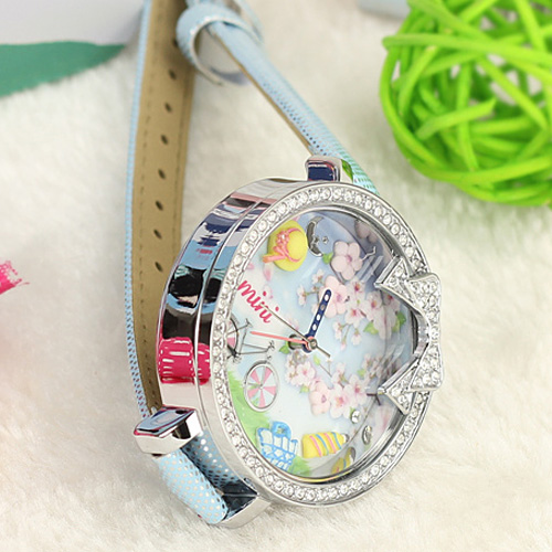 Design Polymer Clay Bear Mini Bicycle Fashion Lady Watch on Luulla